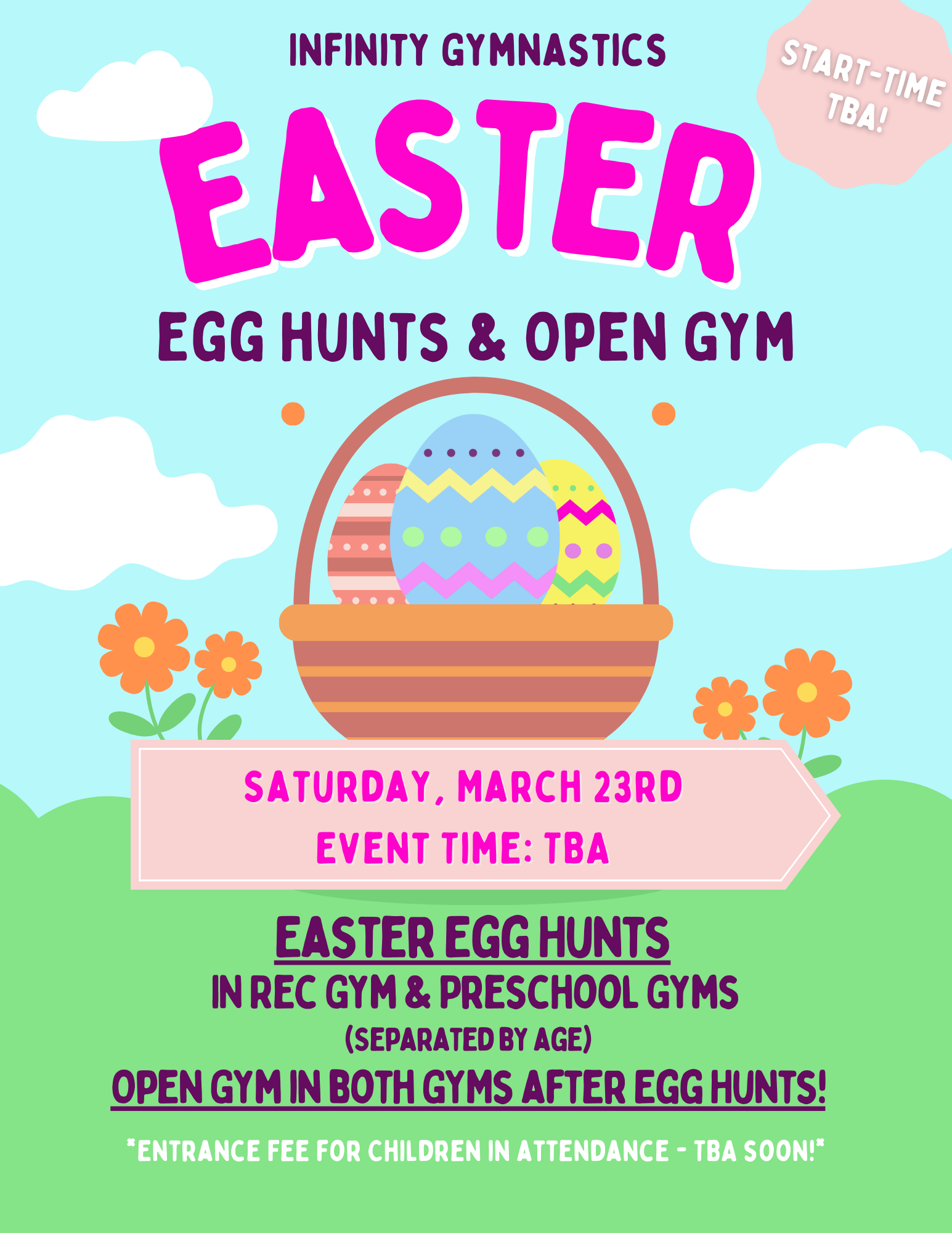 Easter Egg Hunt & Open Gym — Infinity Gymnastics Academy
