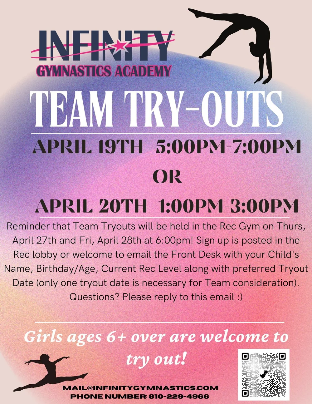 To Join Team — Infinity Gymnastics Academy