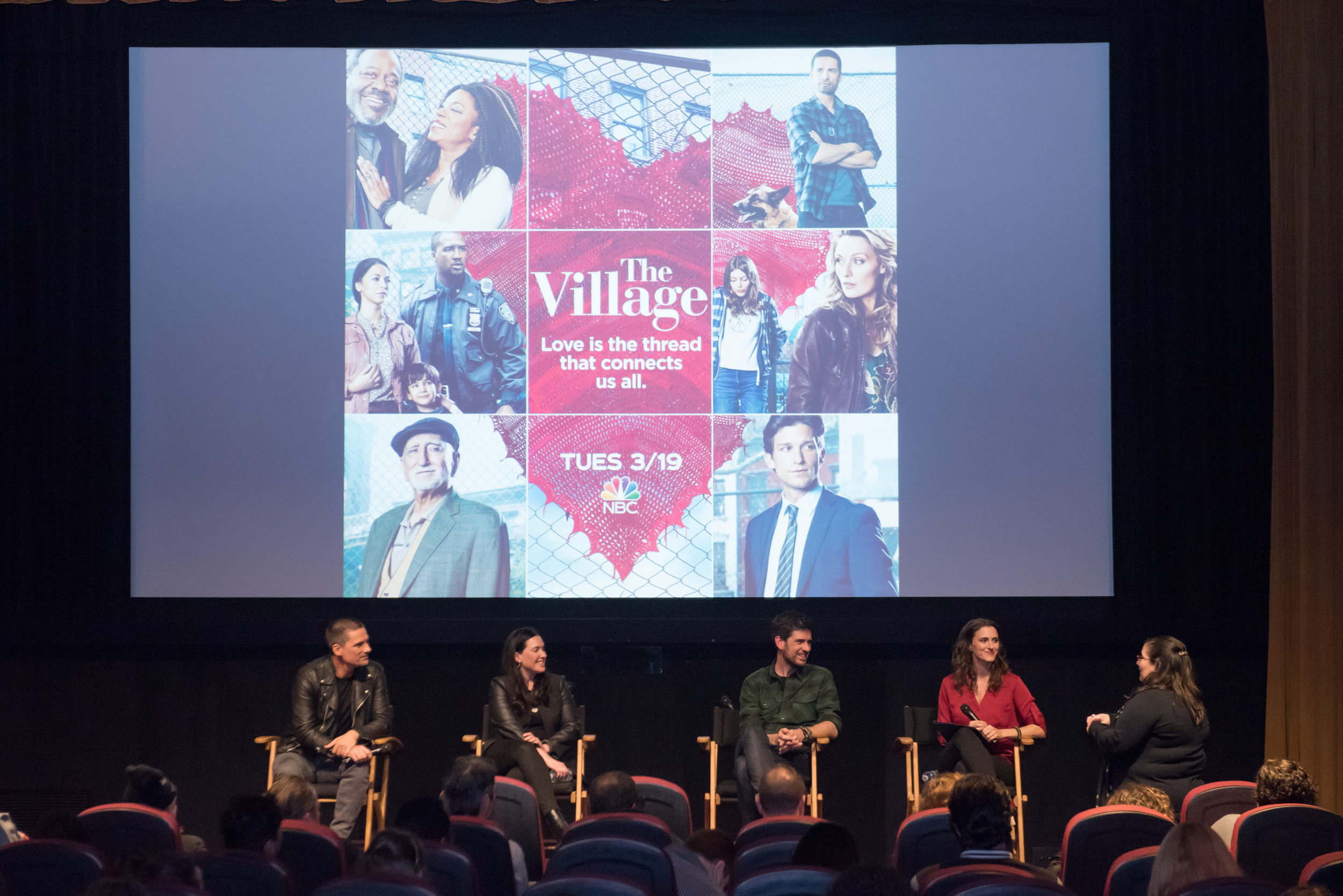 Moderating a panel for the Season 1 premiere of 'The Village' — Shannon ...
