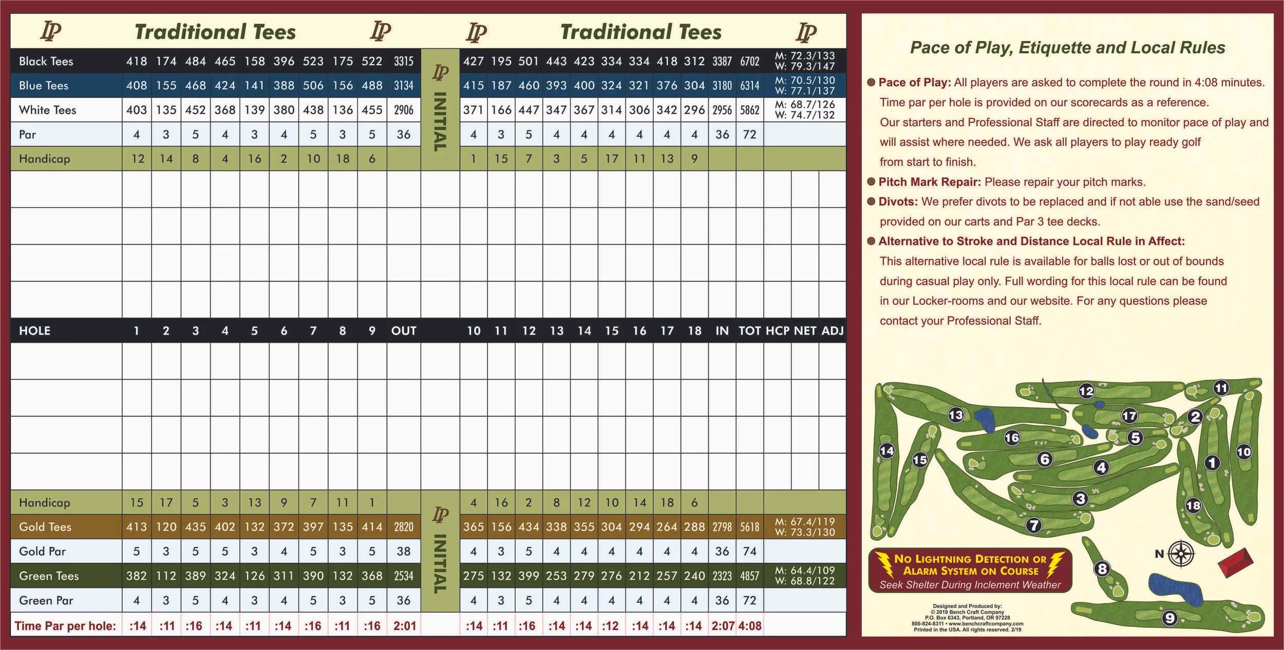 Course Information — Lookout Point Country Club