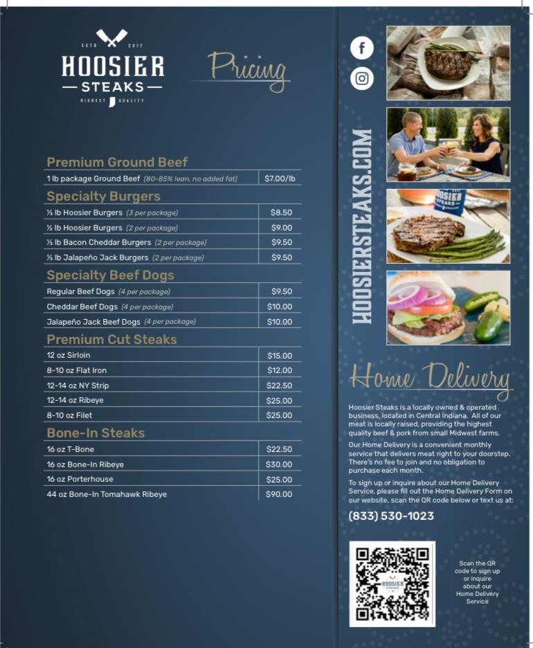 Hoosier Steaks Home Delivery — Hoosier Steaks