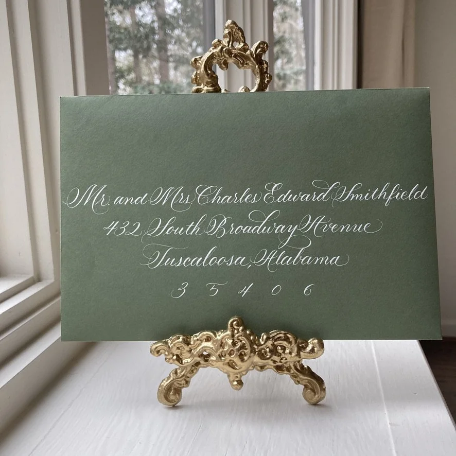 Grace Calligraphy — Wedding Envelope Addressing