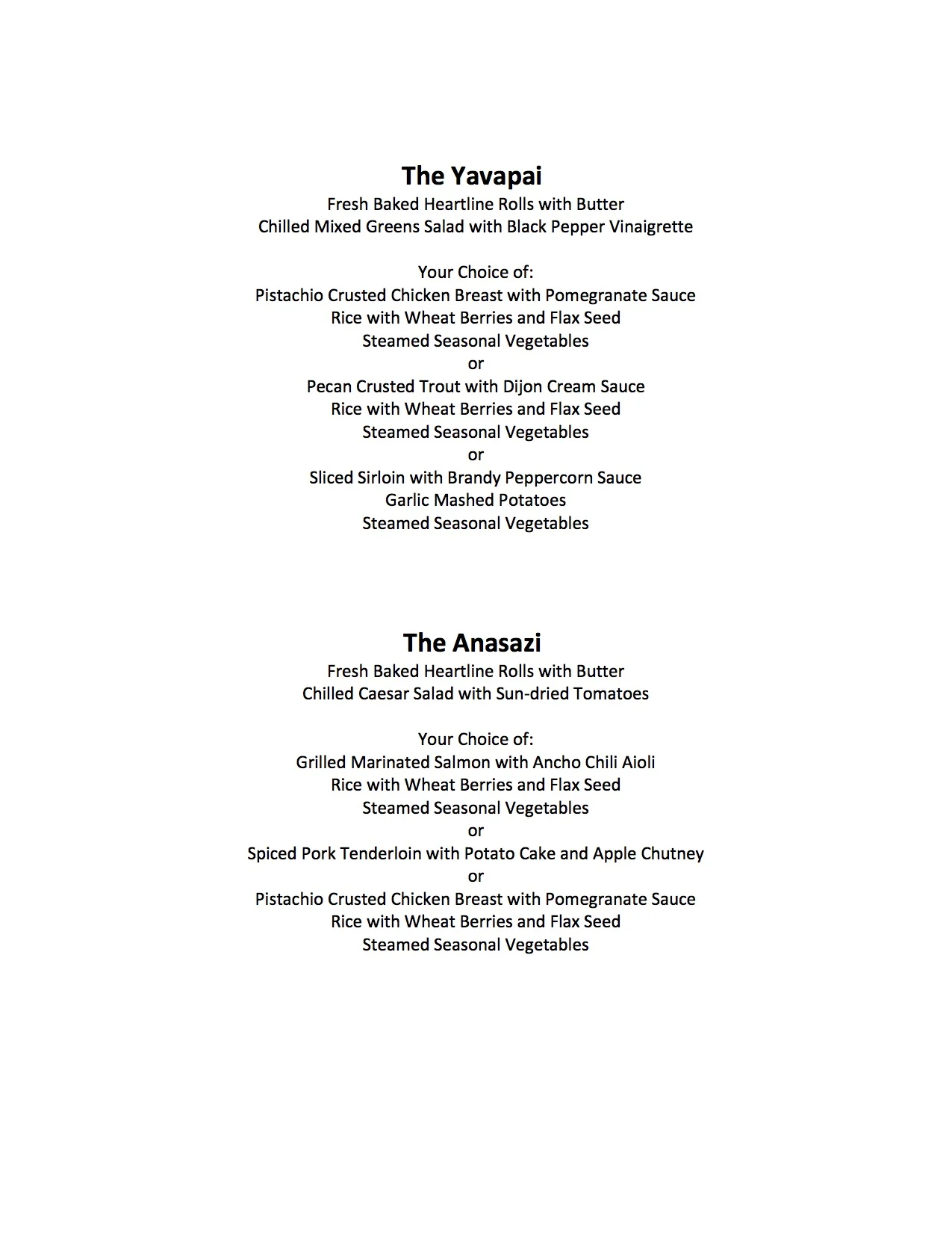 CATERING — The Heartline Cafe