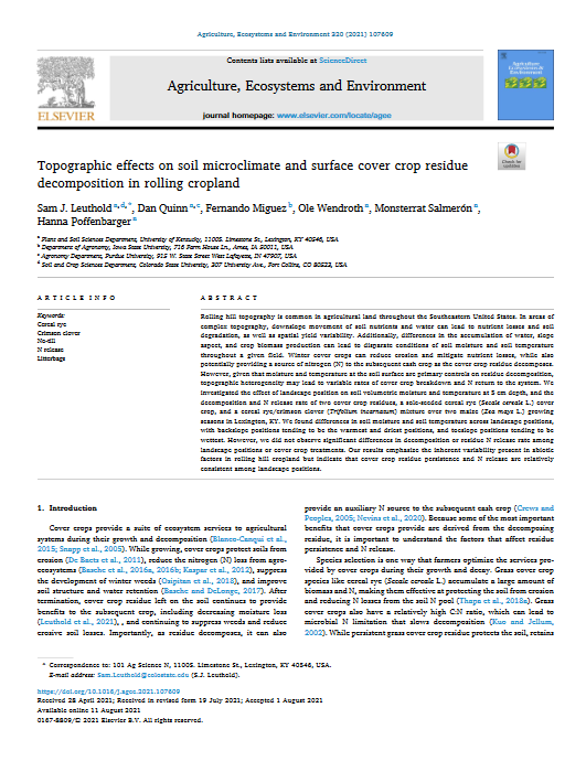 Publications — Sam Leuthold