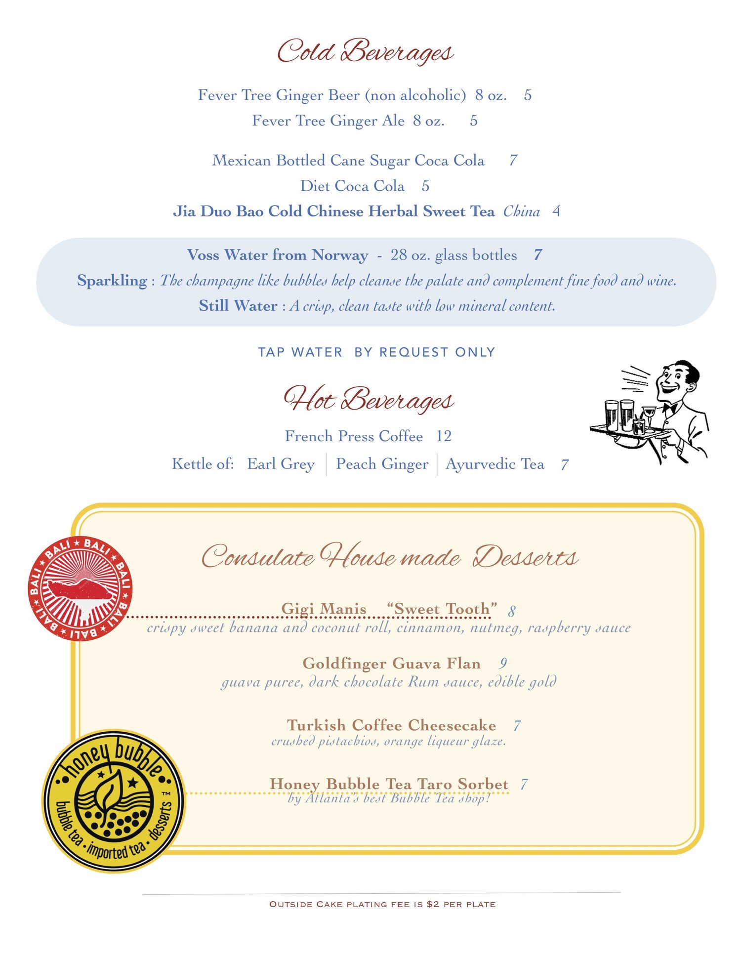 GLOBAL CUISINE — MENU