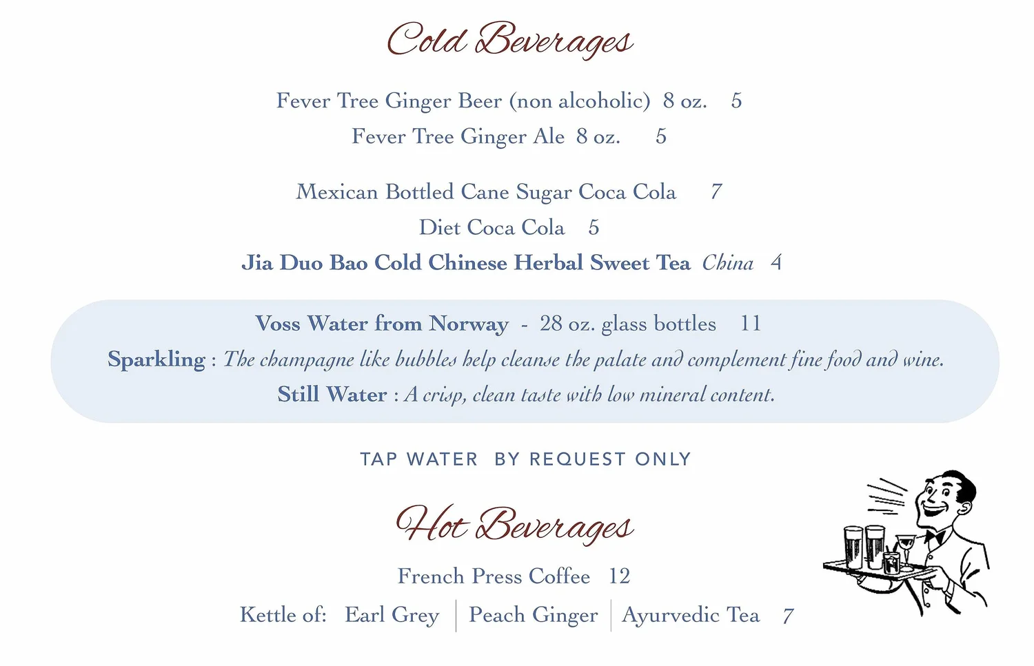 CRAFT COCKTAILS — MENU