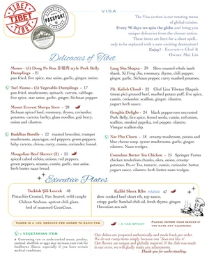 GLOBAL FOOD — MENU