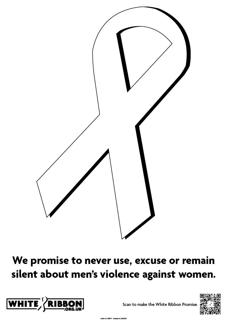 Signable White Ribbon Promise Poster (A2) — White Ribbon UK