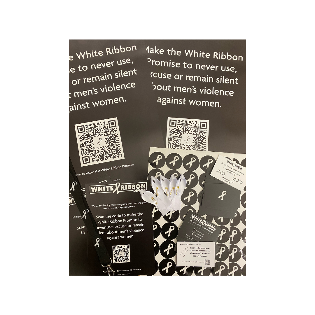 Buy your enamel white ribbon — White Ribbon UK