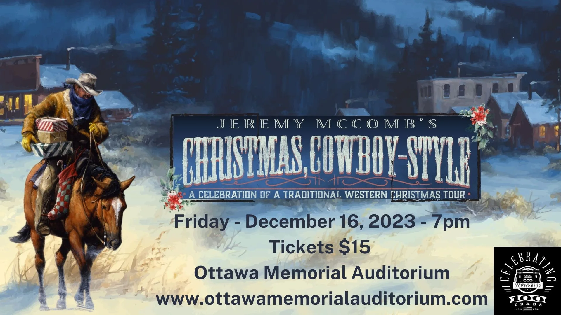 Christmas! Cowboy Style featuring Jeremy McComb — Ottawa Memorial ...