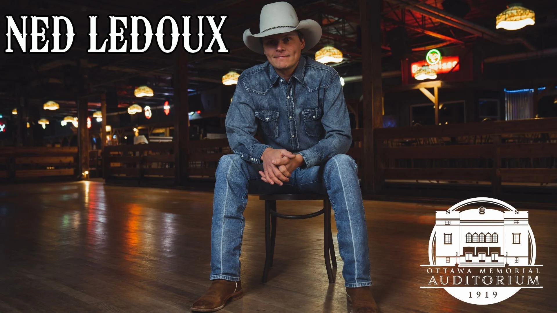 Ned LeDoux with special guest Ryder Grimes — Ottawa Memorial Auditorium