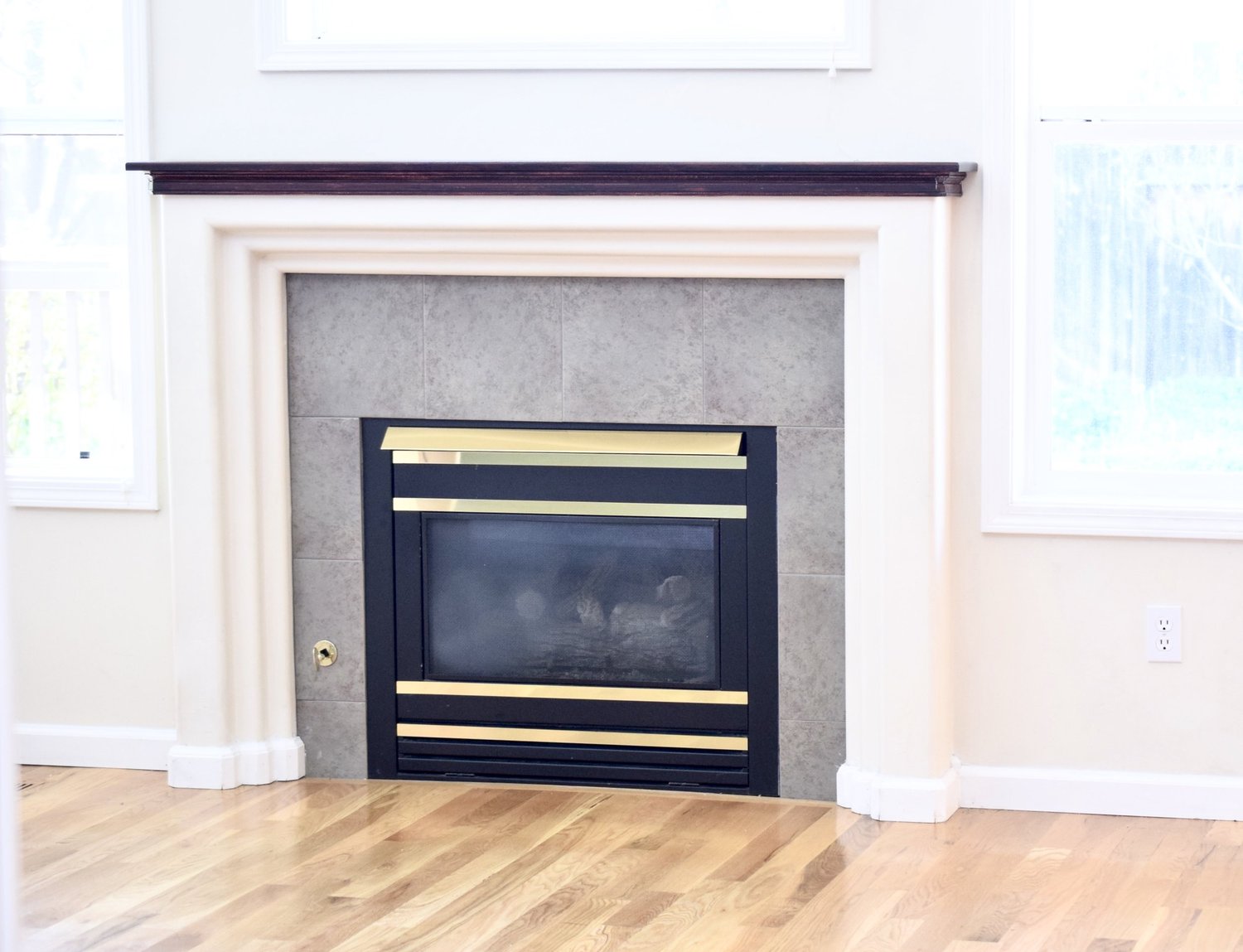 Retro Modern Fireplace Makeover — Mint & Pine Design