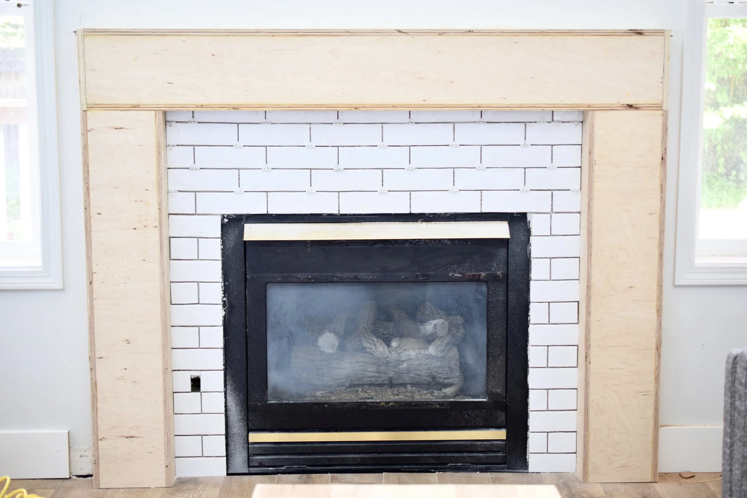Retro Modern Fireplace Makeover — Mint & Pine Design