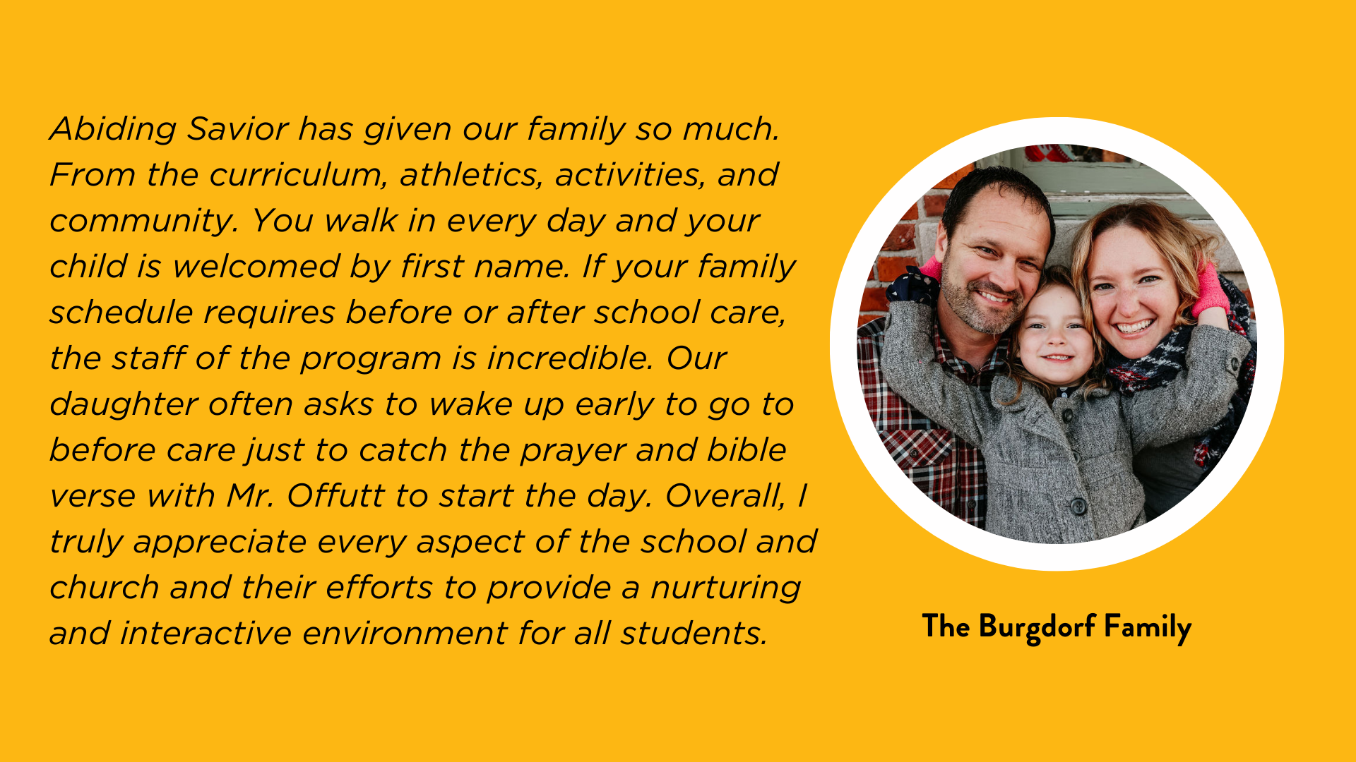 Overview — Abiding Savior School