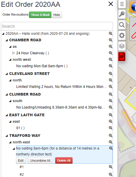 Traffic Regulation Orders — StatMap