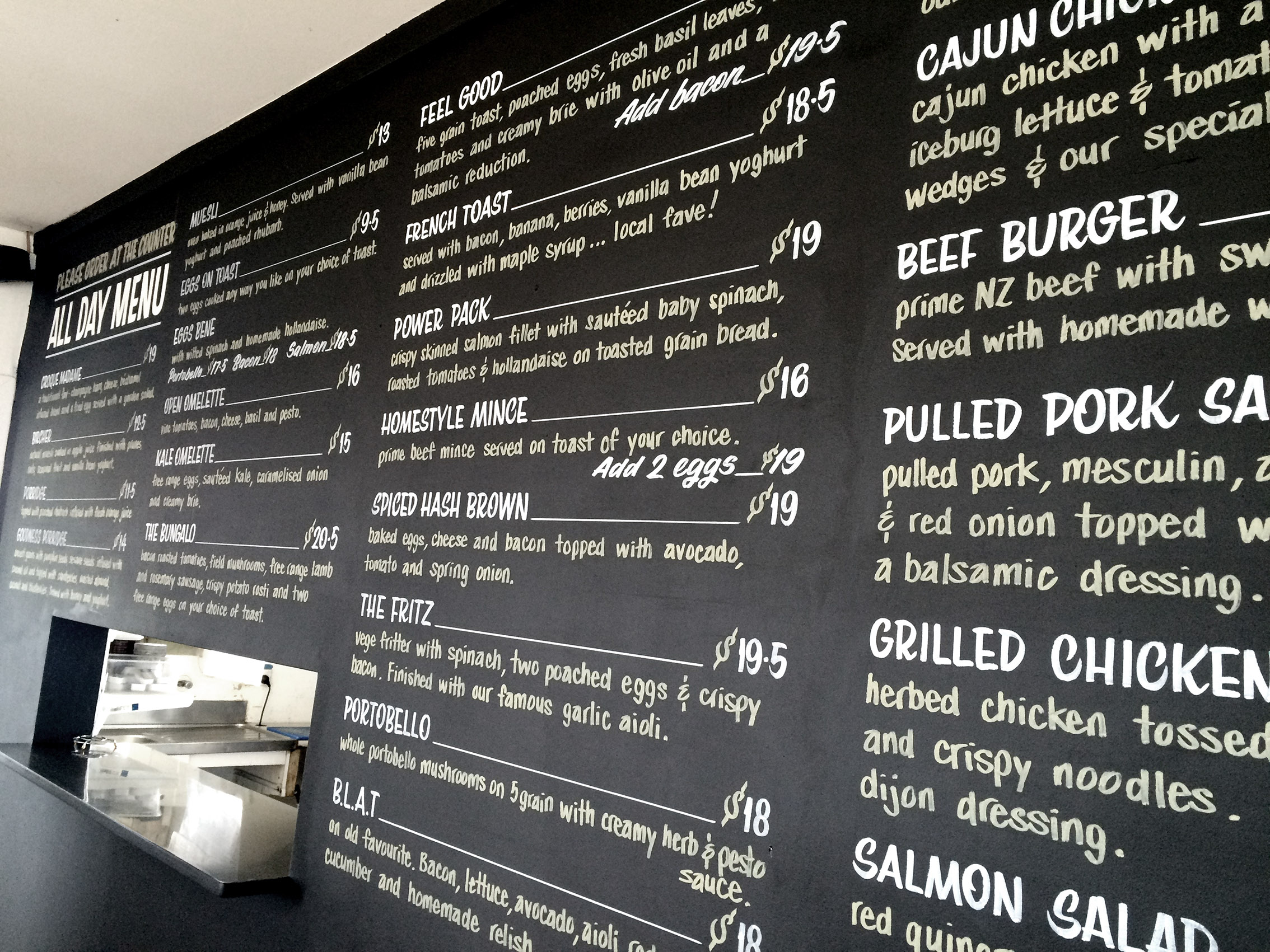 Menus and Sandwich Boards — BOXCAR BENNY - Hand Paints