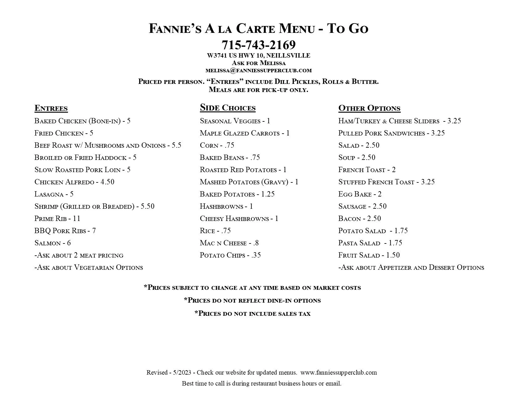 Banquet Menu Fannie s Supper Club banquet-menu-fannie-s-supper-club