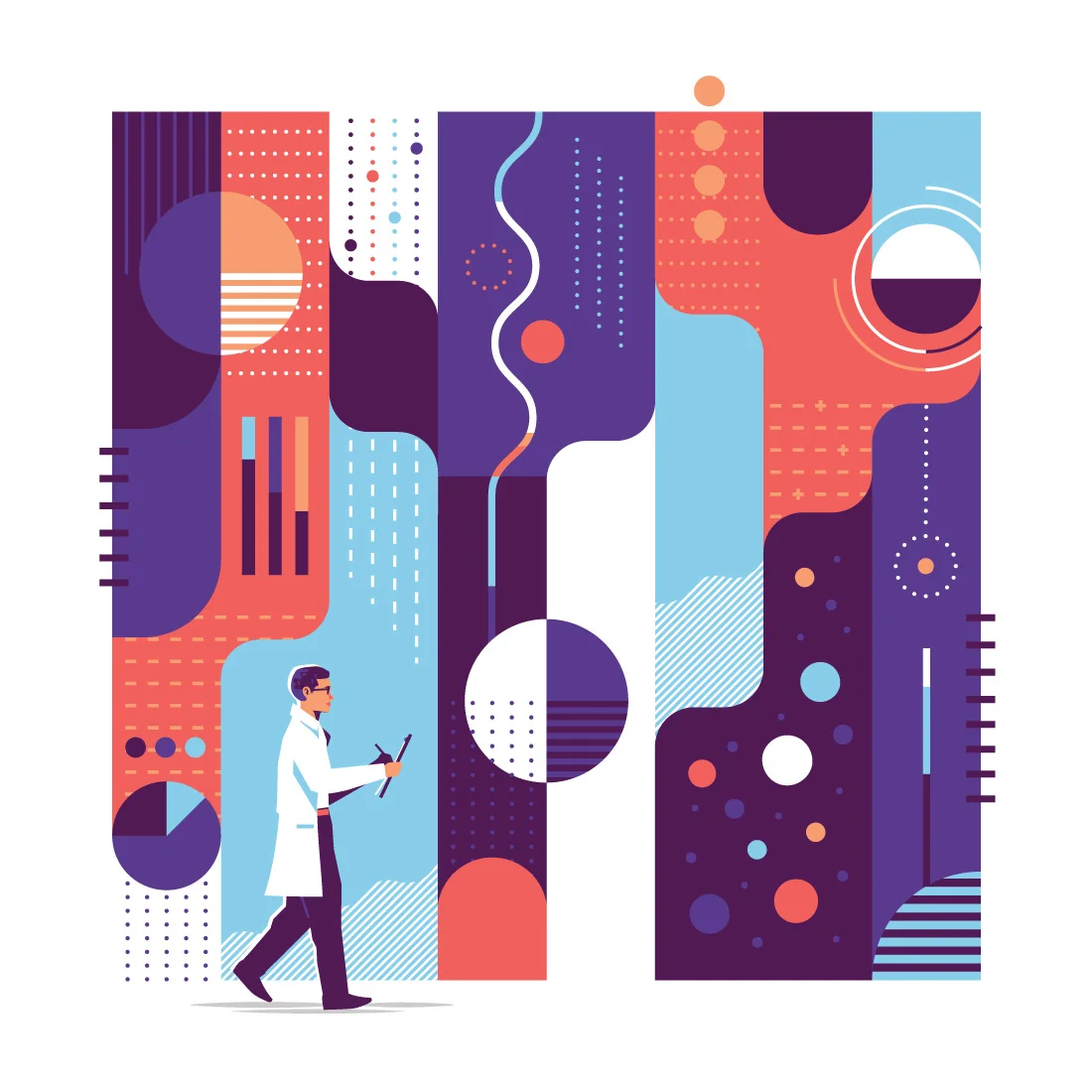 Scientist Plaid Mtn Illustration By Matthew Loren Carlson scientist-plaid-mtn-illustration-by-matthew-loren-carlson
