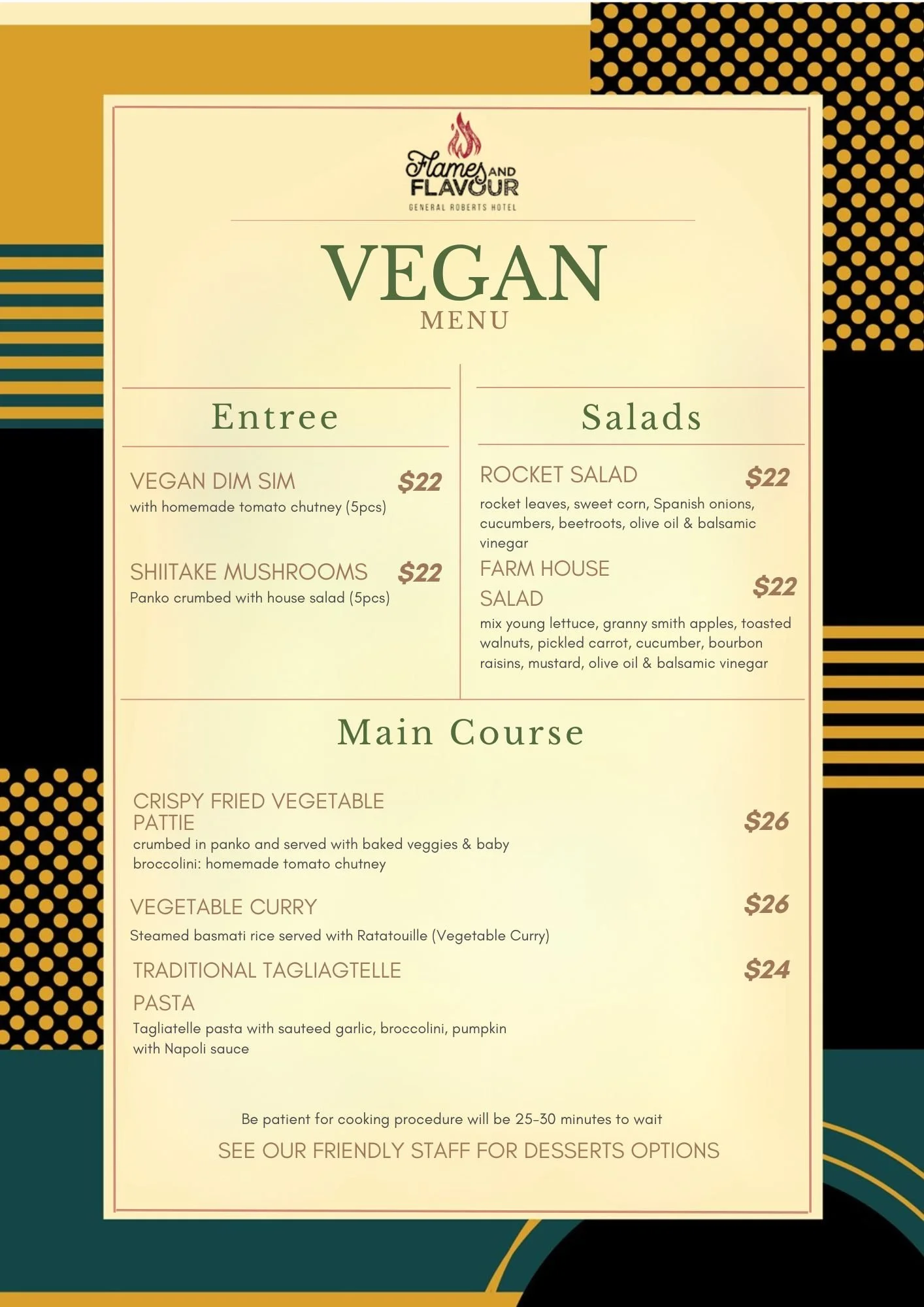 DINE — General Roberts Hotel