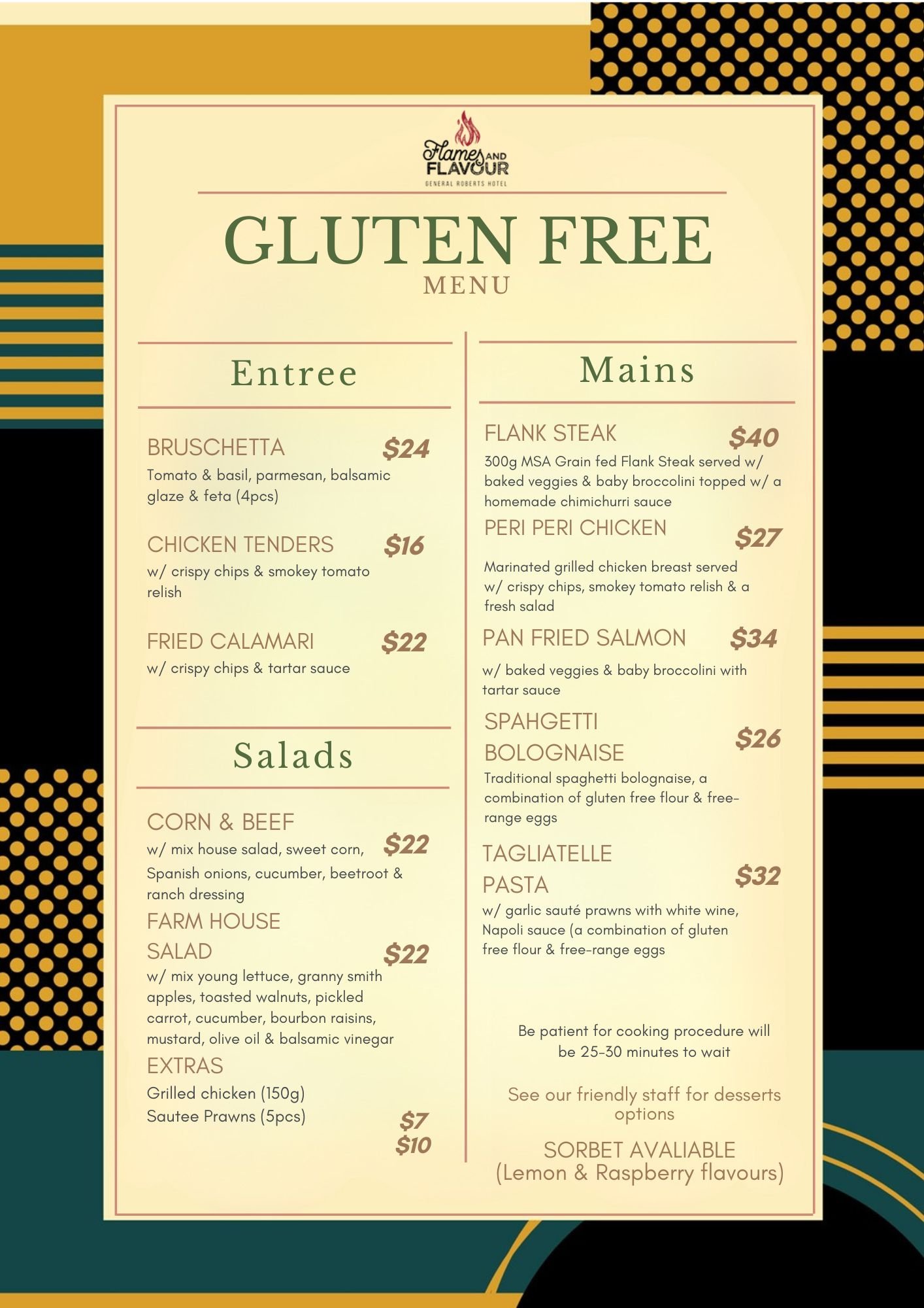 DINE — General Roberts Hotel