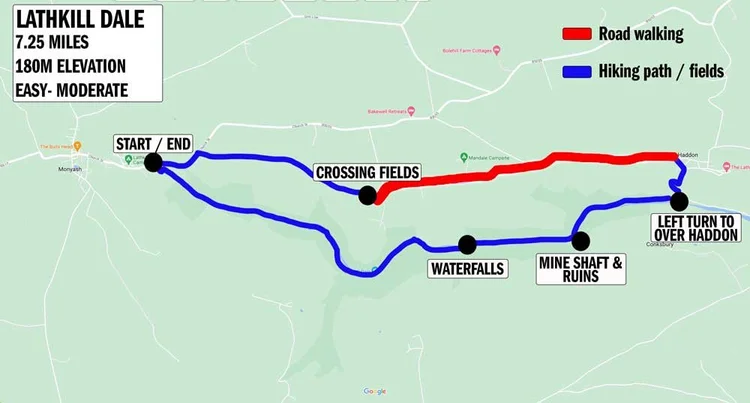 An easy Lathkill Dale walk with a waterfall, gorge and hidden mines ...