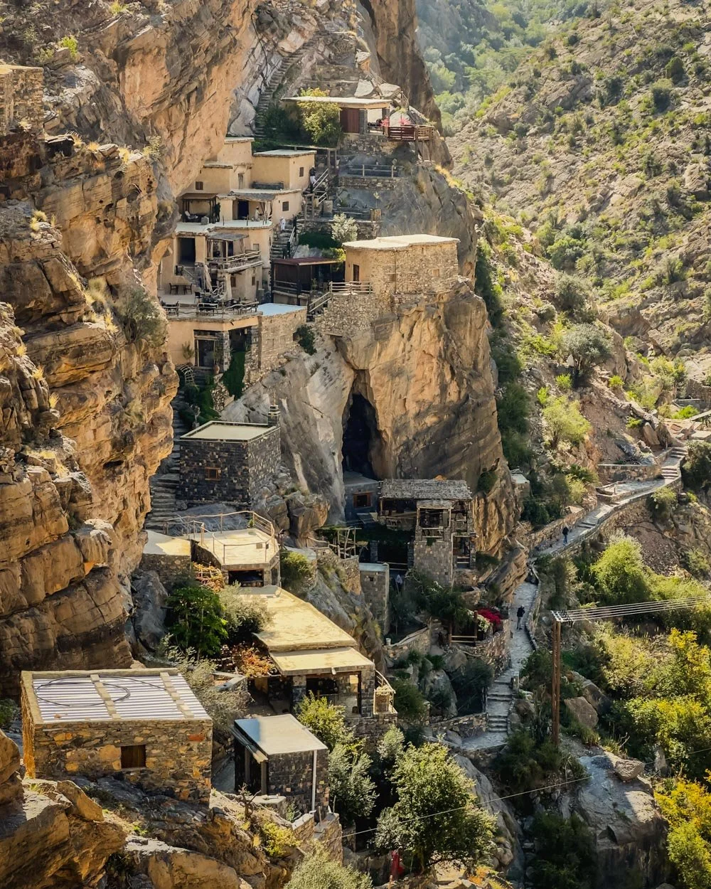 We stayed in a 500 year old village on the edge of a cliff (and it was ...