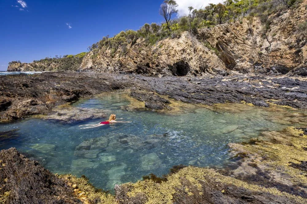 Honeysuckle Rockpools: Murramarang's hidden blue pools — Walk My World