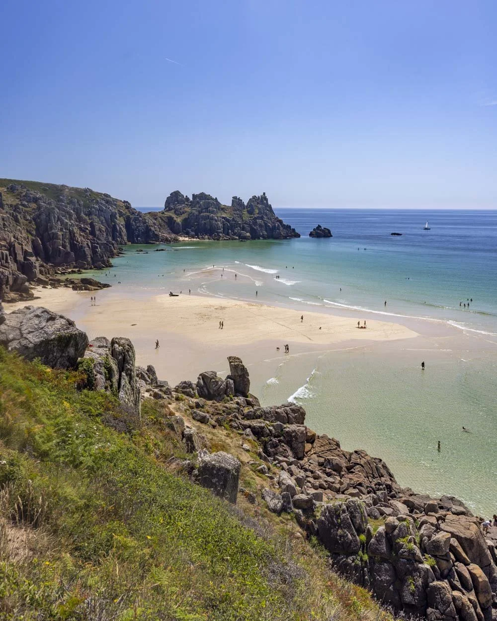 Tips for visiting Pedn Vounder Beach: the scramble, the swim and the ...