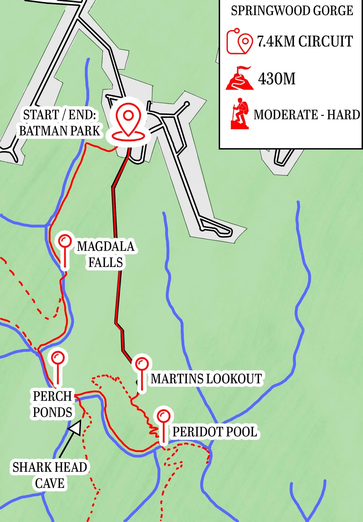 Sharks Head Cave Circuit: epic swimming holes and a hidden cave — Walk ...