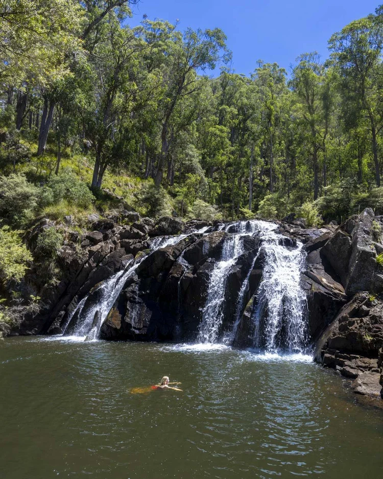Little Manning Falls: a rarely visited waterfall swimming hole in ...