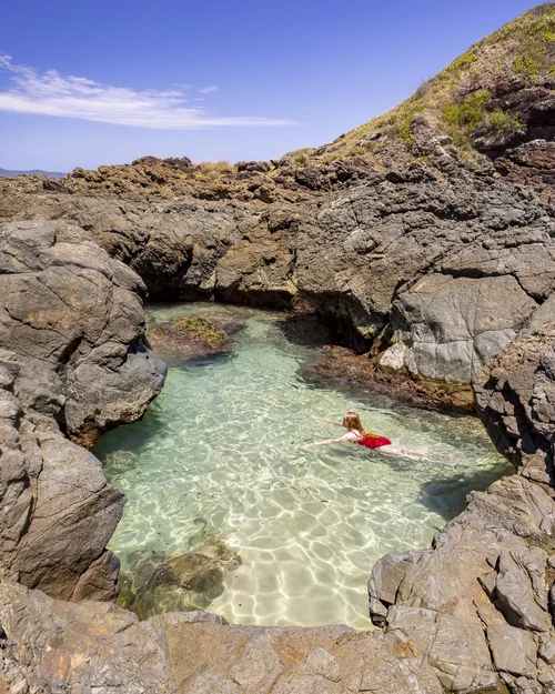 How to find the secret Wave Machine rockpool near Forster — Walk My World