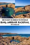 Boat Harbour Rockpool: a stunning blue rockpool in the heart of Port ...