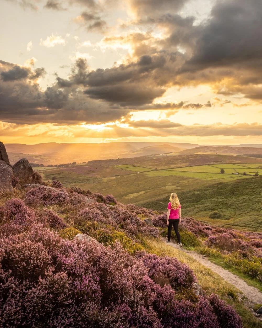 The Over Owler Tor & Higger Tor Walk: sunset, heather and spectacular ...