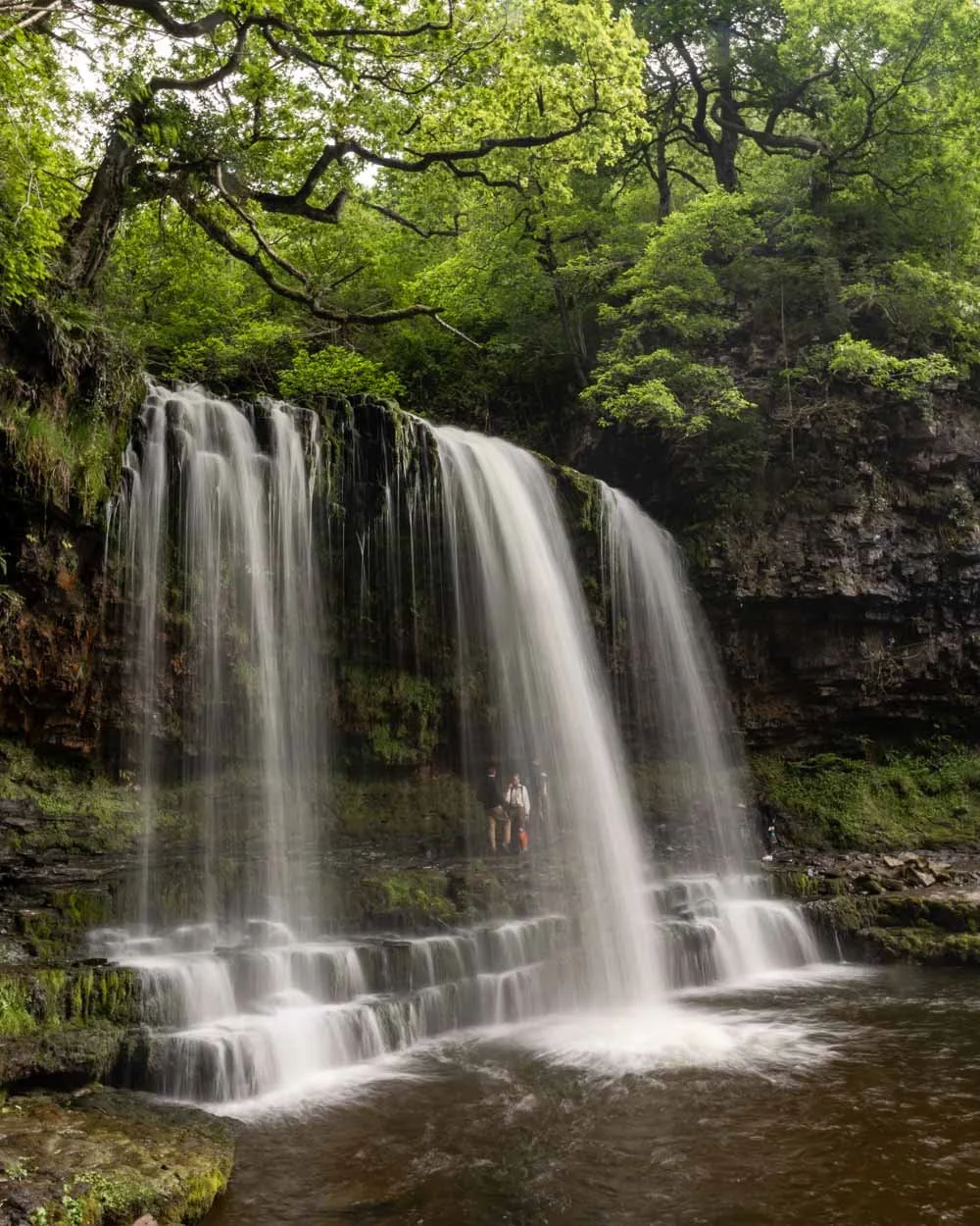 Four Waterfalls Walk: a walk behind waterfall & stunning wild swimming ...