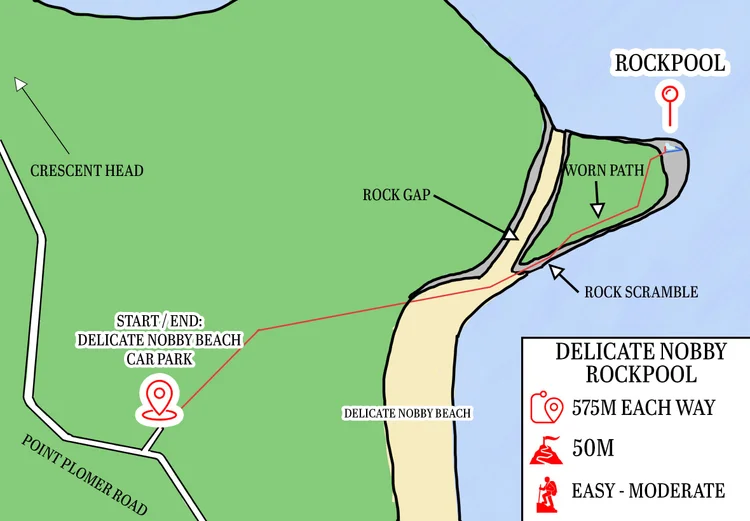 How to find the sensational boomerang shaped rockpool in Crescent Head ...
