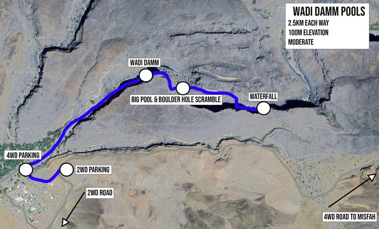 Exactly how to find the best pools at Wadi Damm (no 4WD required ...