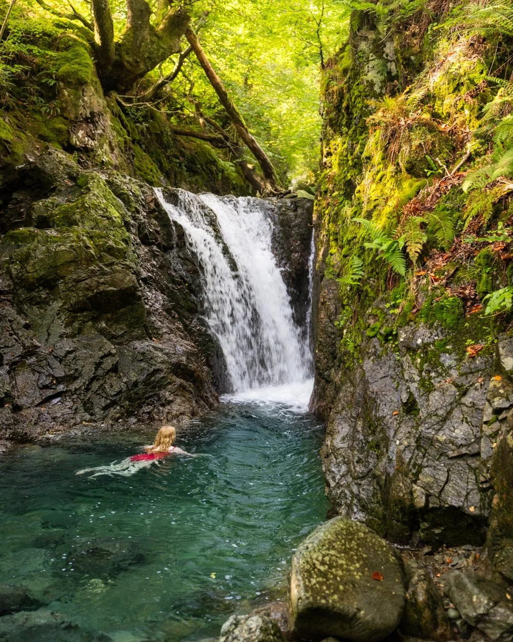 The hidden waterfalls of Church Beck: wild swimming in stunning blue ...