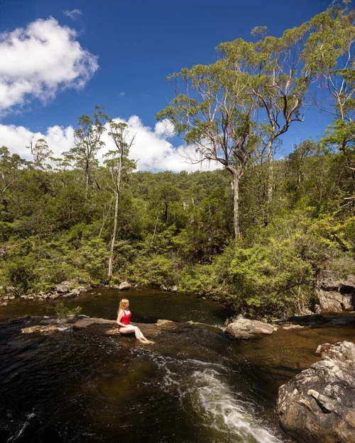 Wild swimming at the gorgeous Gloucester Falls in Barrington Tops ...