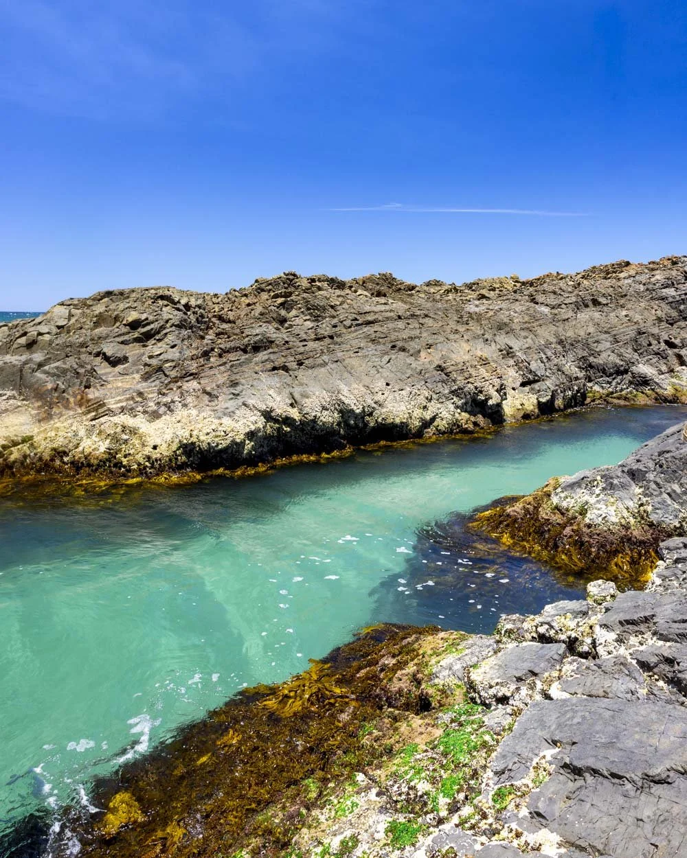 Swimming in Crescent Head's secret azure rock channel — Walk My World