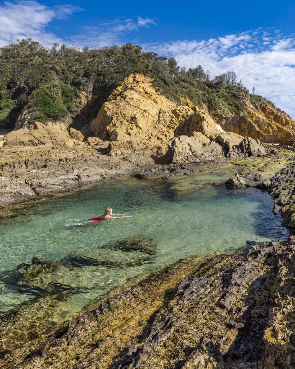 The trio of secret blue rockpools near Narooma — Walk My World
