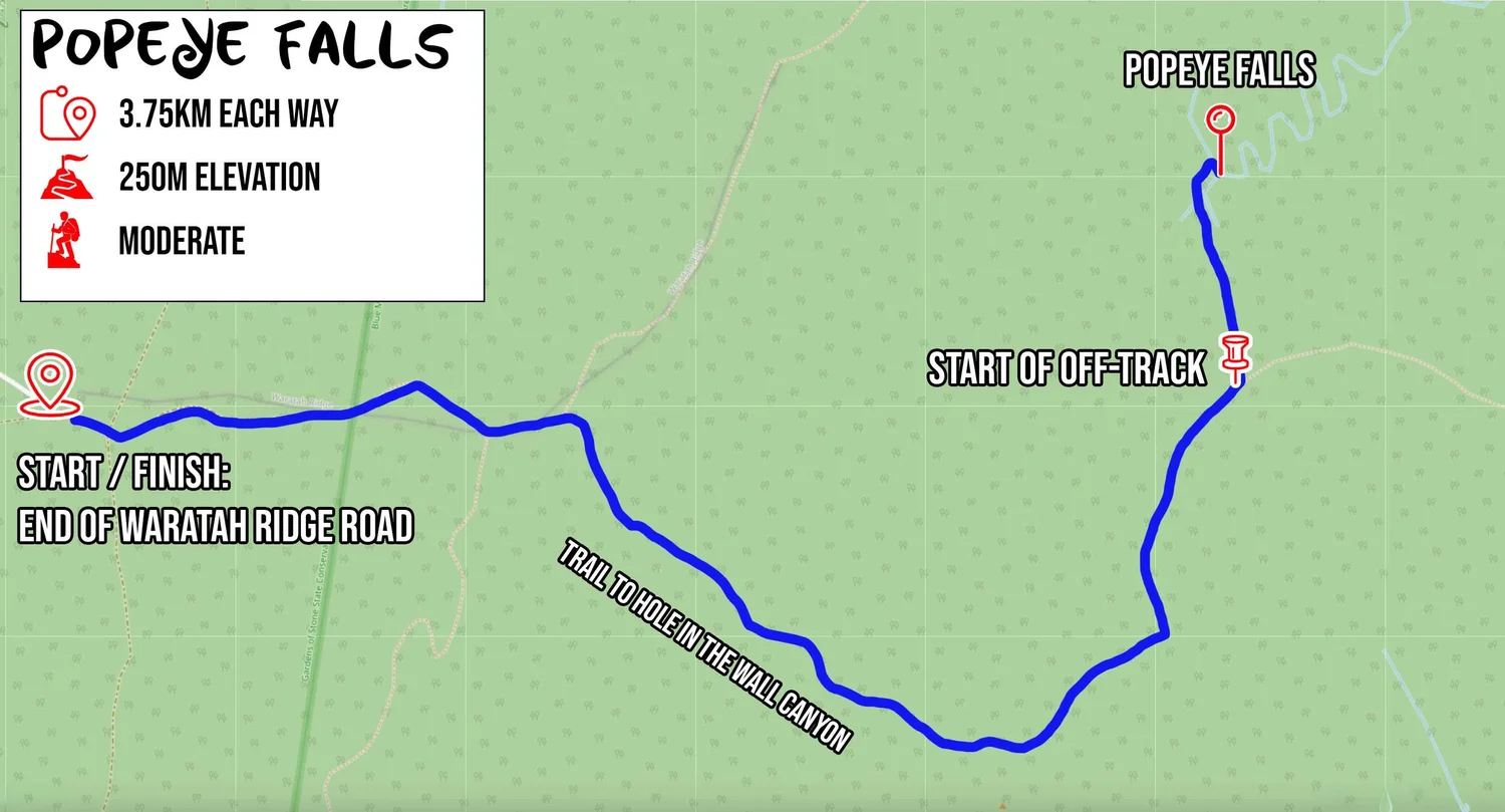 Popeye Falls: a fun slot canyon & unique waterfall hidden in Wollemi ...