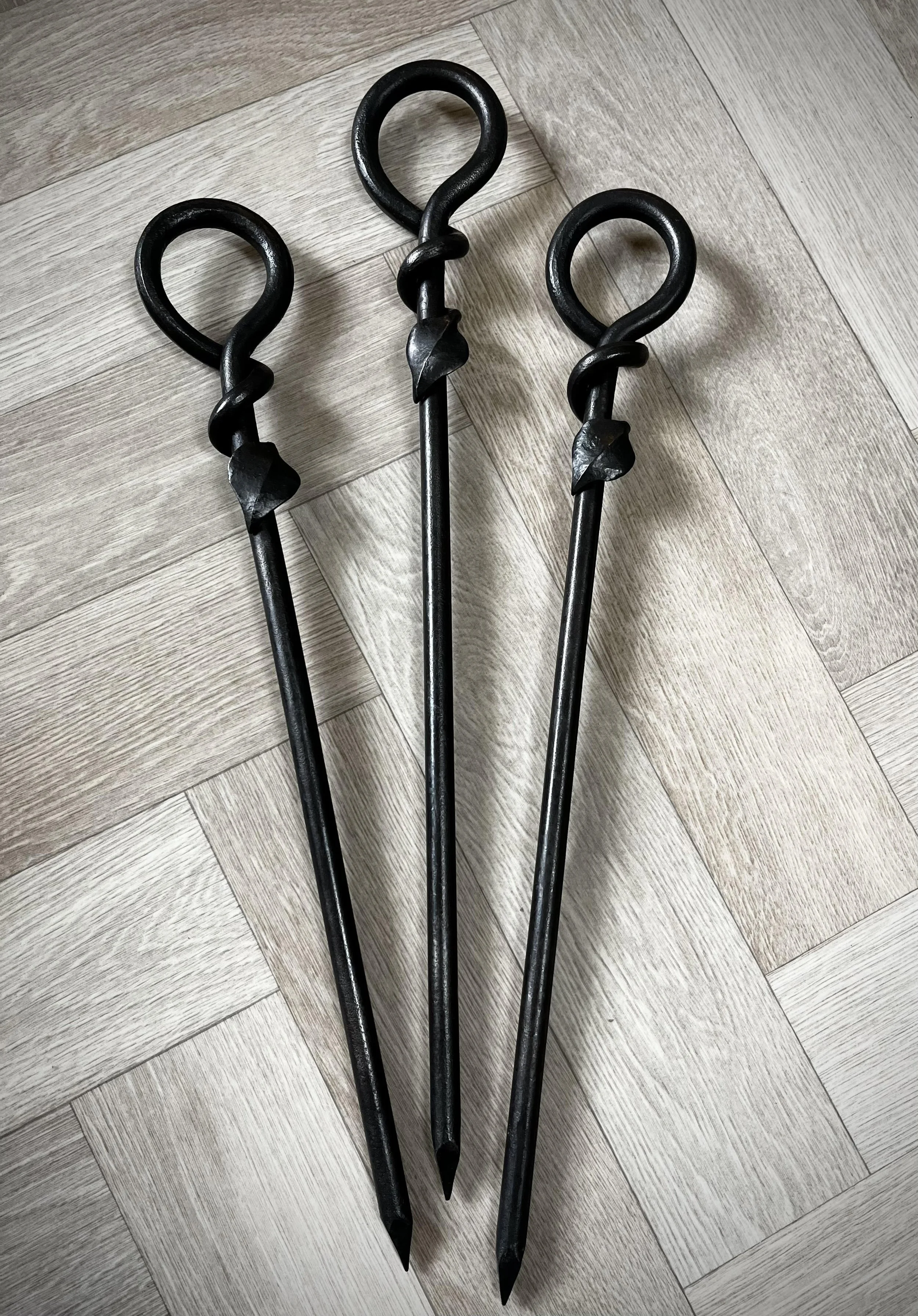 Leaf Design Fire Poker — Kv Artist Blacksmith