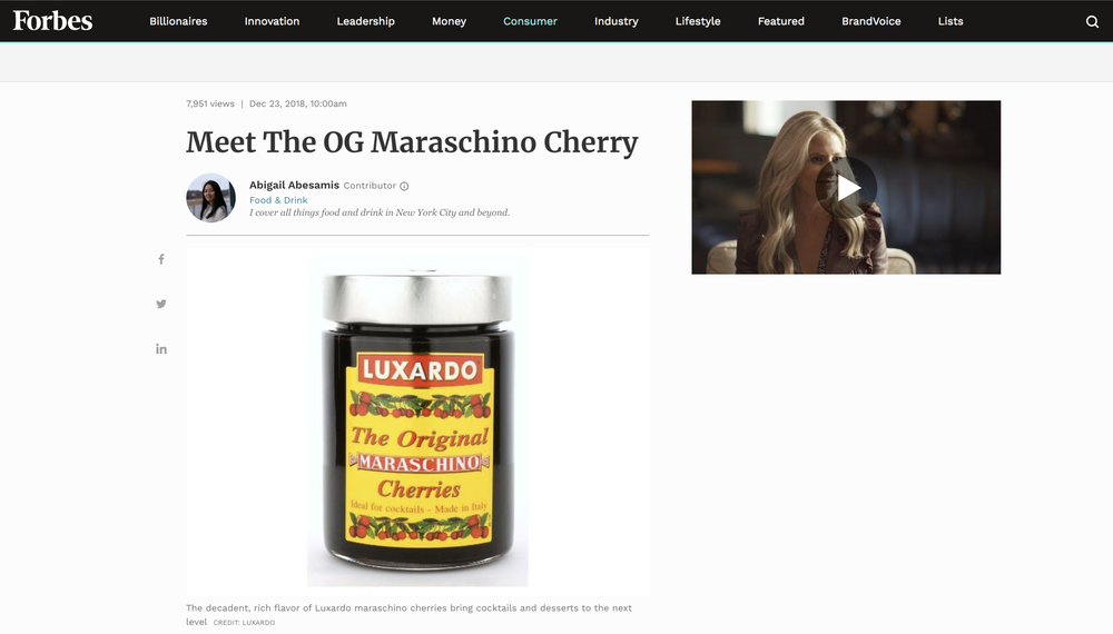 Meet The OG Maraschino Cherry — Abigail Abesamis Demarest