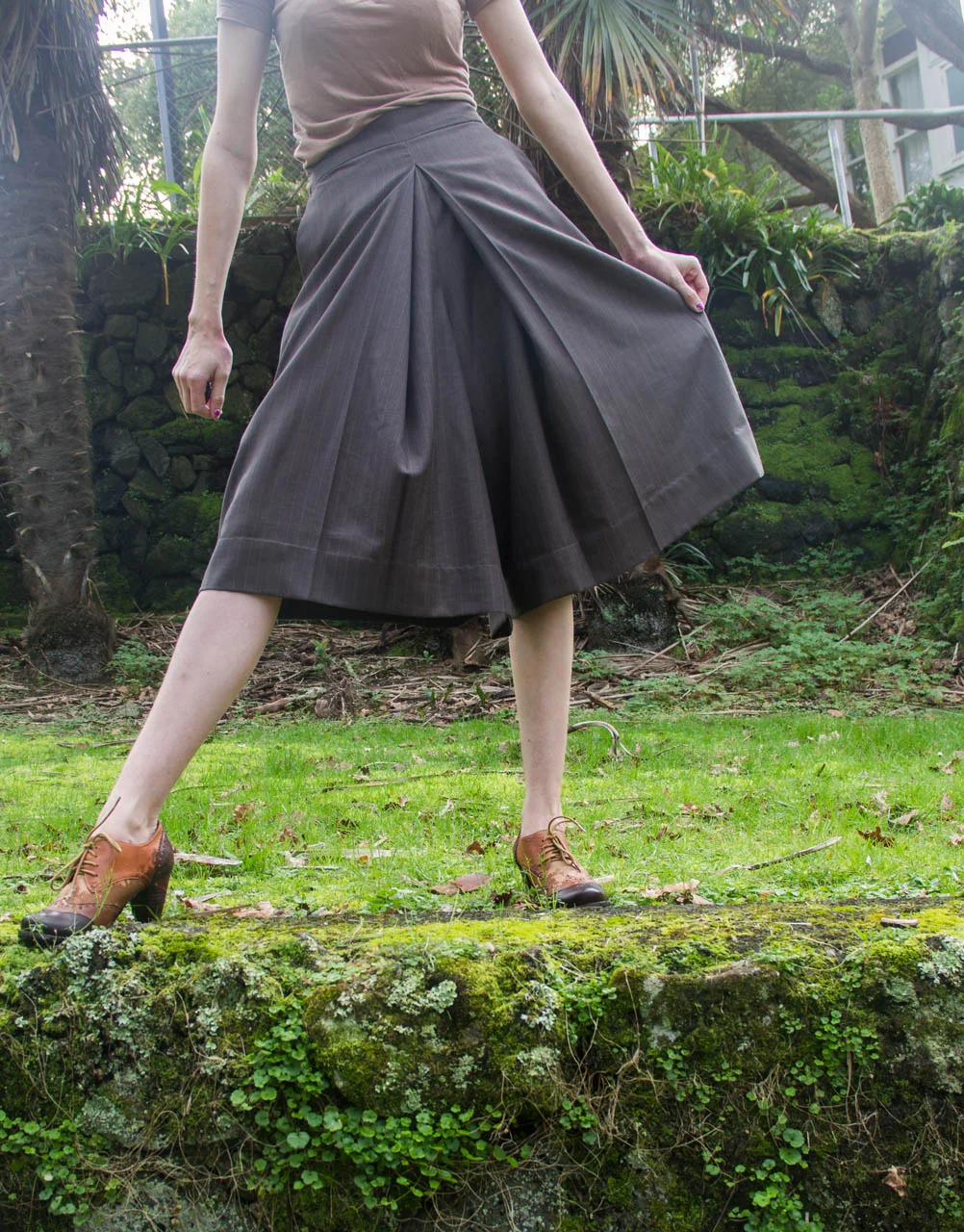 Drafting and Sewing Vintage Culottes — Kat Makes