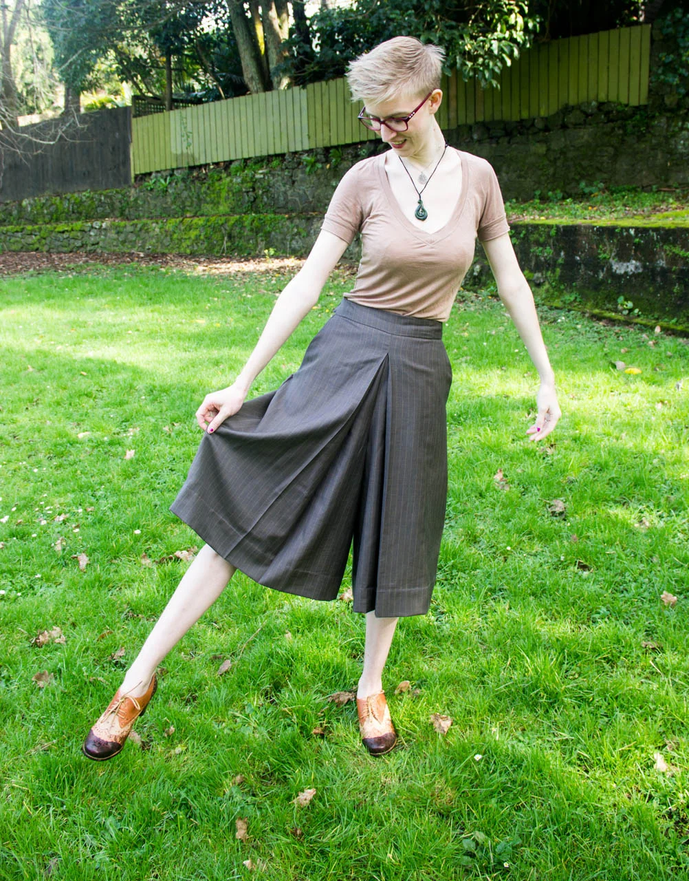 Drafting and Sewing Vintage Culottes — Kat Makes