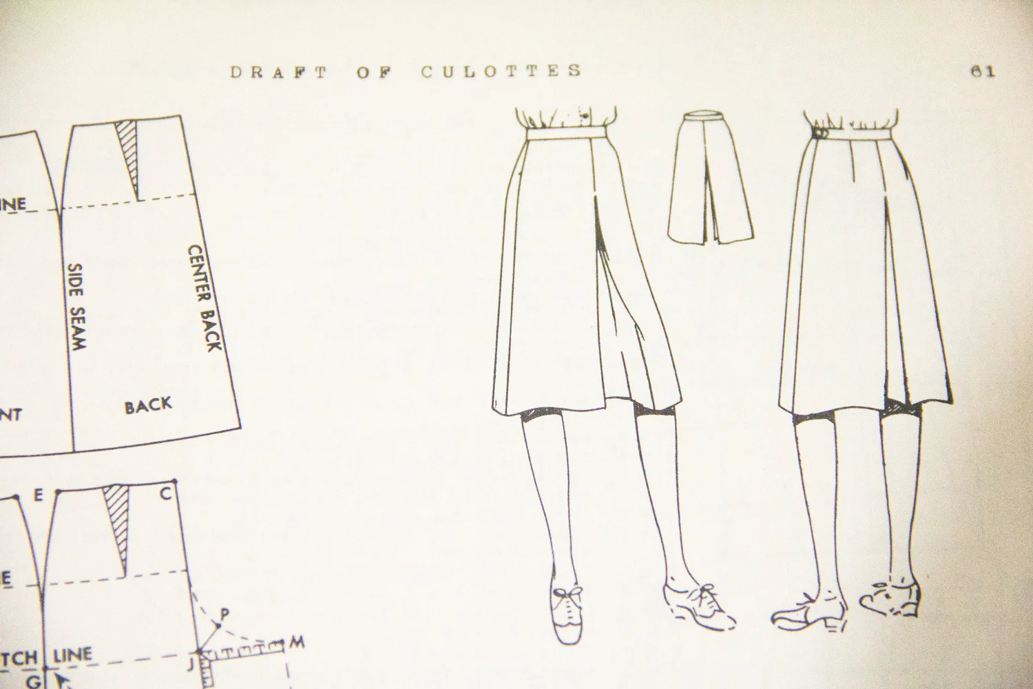 Drafting and Sewing Vintage Culottes — Kat Makes
