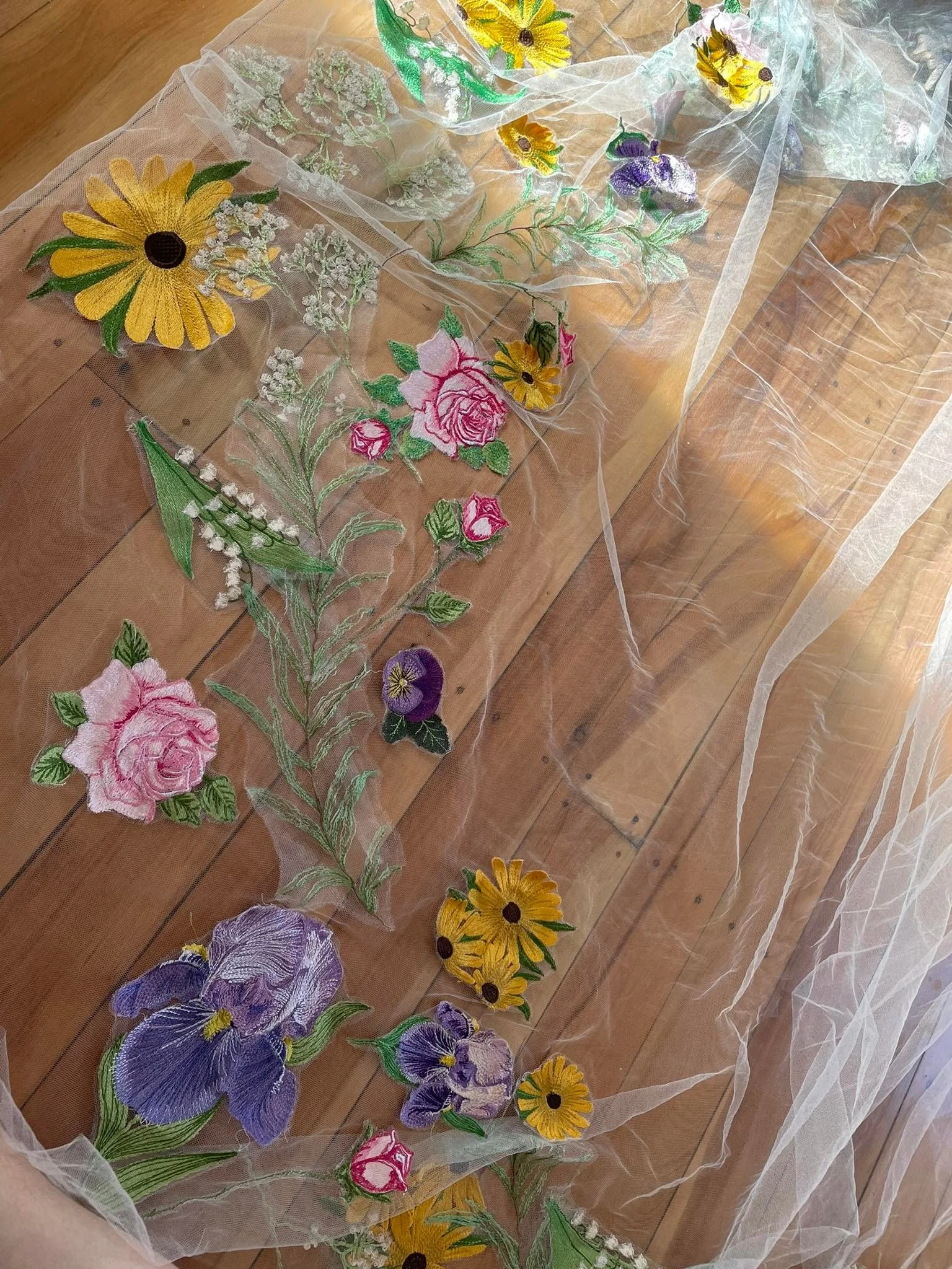 Lillian's Embroidered Wedding Veil — Kat Makes