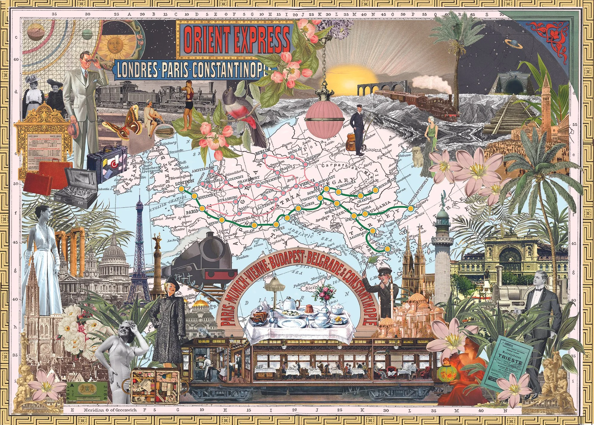 Orient Express Jigsaw Puzzle — Maria Rivans