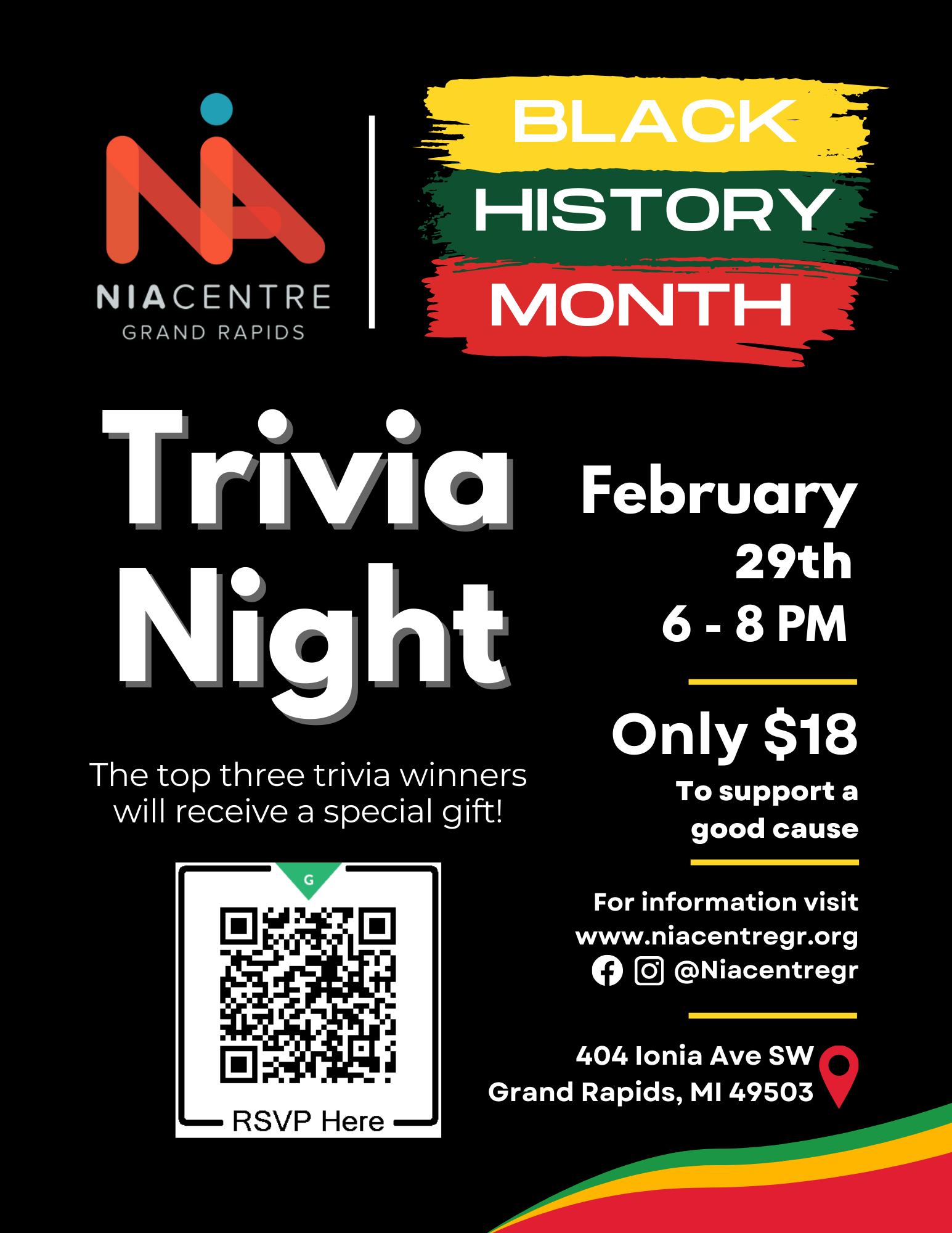 Black History Month Trivia Night — NIA Centre: Grand Rapids' African ...