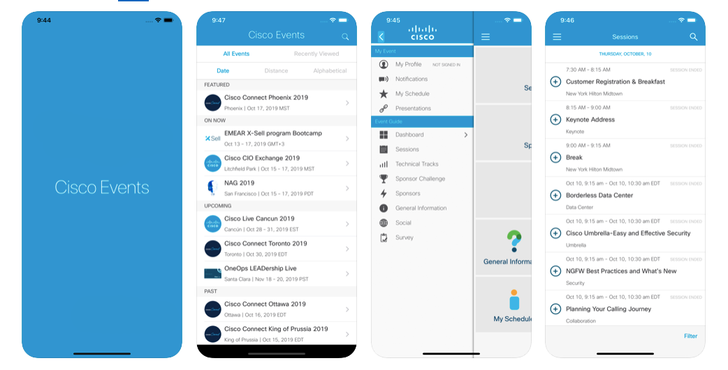 Cisco Events App
